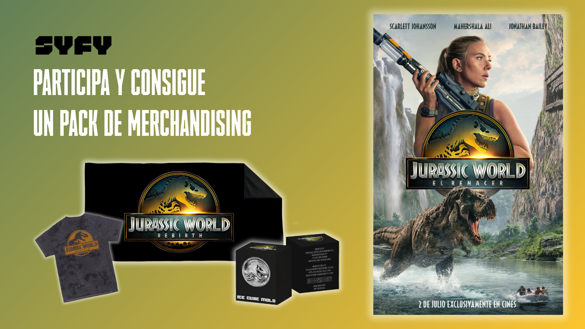 ¿QUIERES CONSEGUIR UN PACK DE MERCHANDISING DE ‘JURASSIC WORLD: EL ...